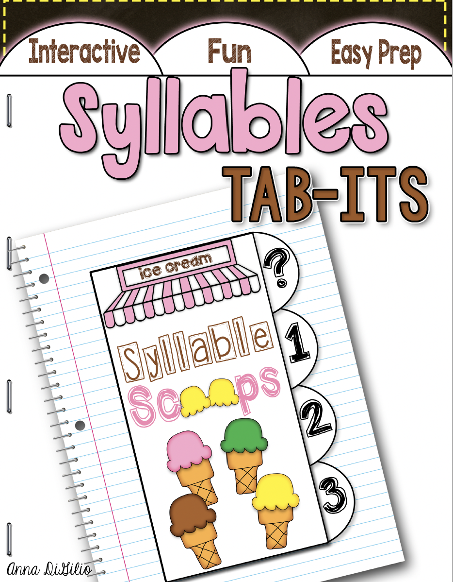 Syllables Tab-Its® Freebie